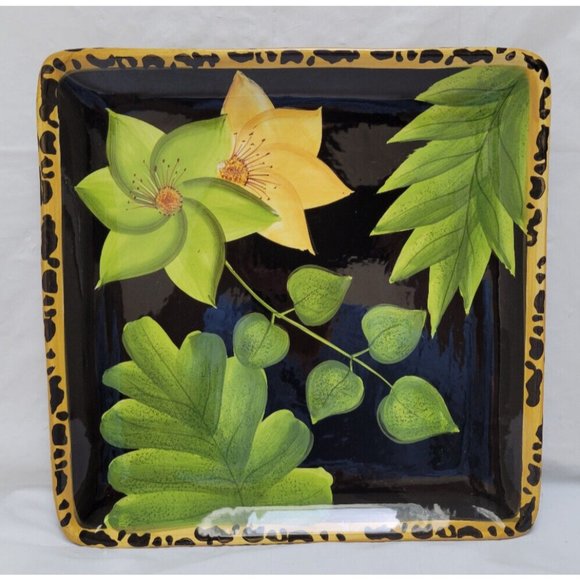 Laurie Gates | Kitchen | Laurie Gates Ware Plate Platter Tray 1 Black ...